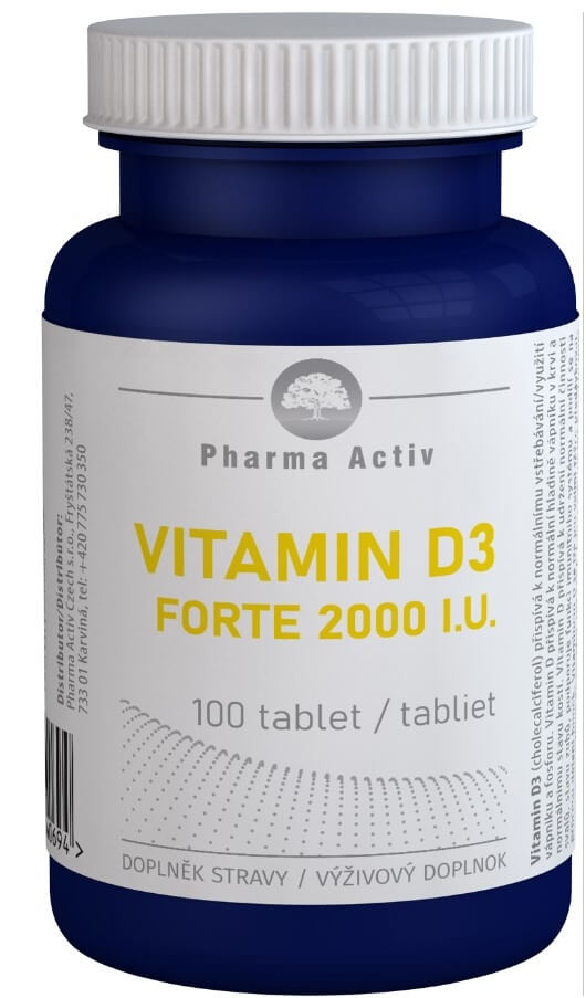 Vitamin D3 FORTE 2000 I.U. 100 tablet | Vivantis.cz - Od kabelky po parfém